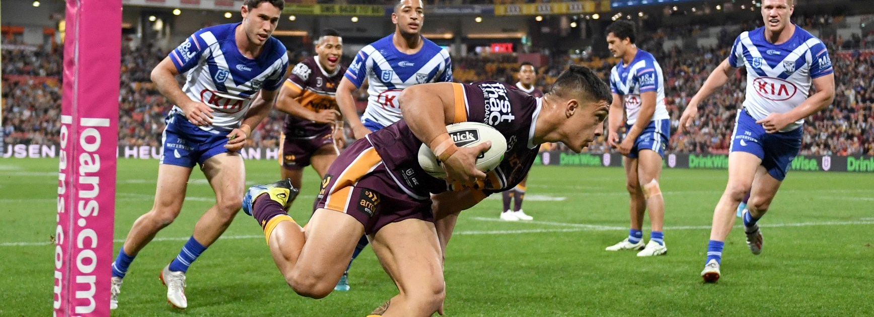 Kotoni Staggs on rise for Brisbane Broncos as Justin Hodges lessons hit ...