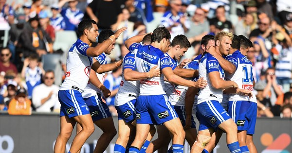 Canterbury Bulldogs win first game of season with upset over Wests ...