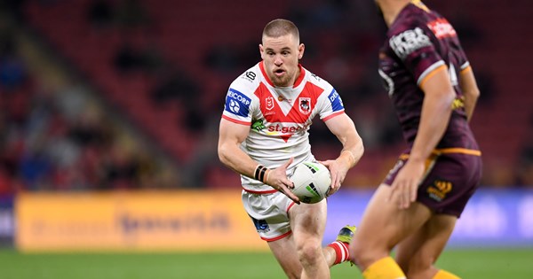 Dufty credits 'life coach' Clune for stellar Dragons form | Dragons
