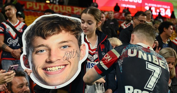 Sam Walker, Sydney Roosters, NRL season 2025, Hugo Savala, Round 23 ...
