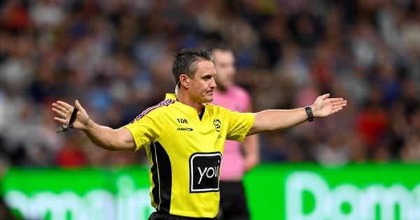 NRL Match Officials, Round 5, referees, touch judge, bunker for Telstra ...