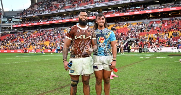 Klese Haas, Payne Haas, Brisbane Broncos v Gold Coast Titans, NRL ...
