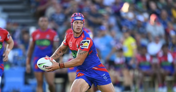 NRL 2023, Newcastle Knights v North Queensland Cowboys, Kalyn Ponga ...