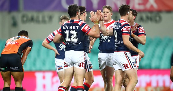 Roosters farewell SCG with cricket score against Tigers | NRL.com