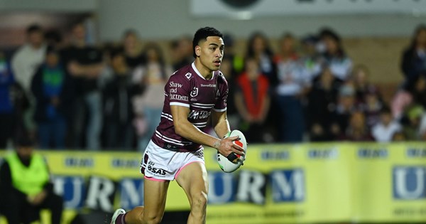 NRL 2024, Round 25, Manly Sea Eagles, Lehi Hopoate, Jason Saab, Hopoate ...