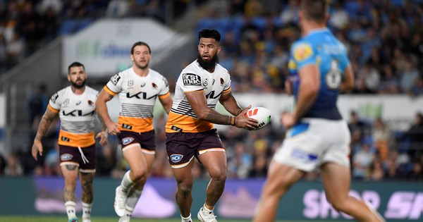 Payne Haas, Brisbane Broncos, Gold Coast Titans, Round 7, NRL season ...