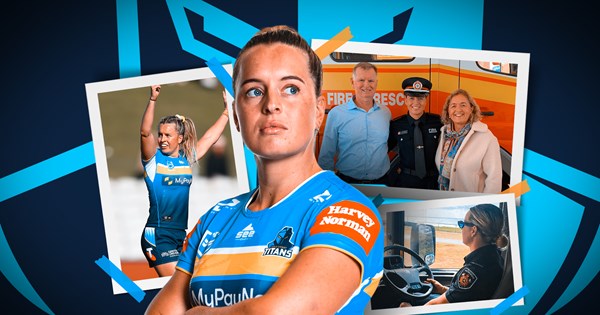 NRLW, Lauren Brown, Gold Coast Titans, Telstra Hersday, Titans utility ...