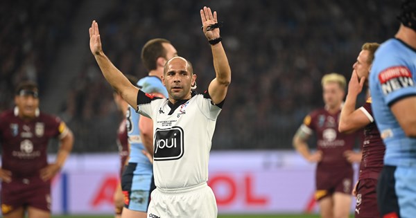 State of Origin 2023, Match officials Game One, Adelaide, Grant Atkins ...