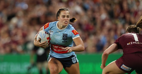 State of Origin 2023, NRLW, New South Wales, Sky Blues, Isabelle Kelly ...