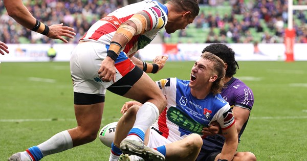 NRL 2024, Fletcher Sharpe, Newcastle Knights fullback, Coach Adam O ...