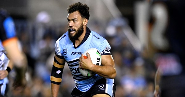 NRL 2024, Cronulla Sharks, Toby Rudolf, Round 21, North Queensland ...