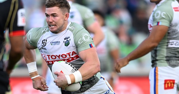 NRL 2025, Hudson Young, Canberra Raiders, Magic Round, NSW Blues, State ...