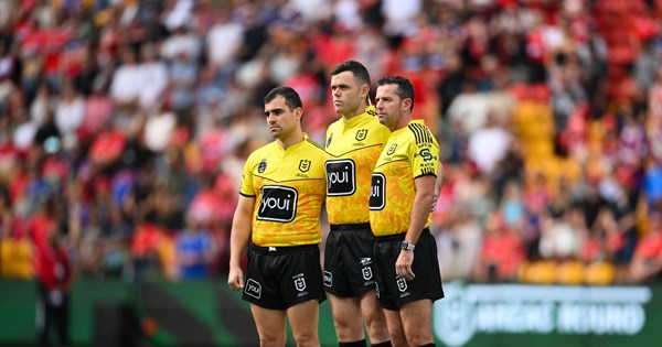 NRL Match Officials, Round 9, referees, touch judge, bunker | NRL.com