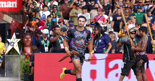 Isaiah Tass, Indigenous Round, NRL Round 12, NRL season 2023, South Sydney Rabbitohs | NRL.com