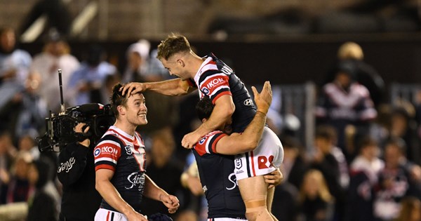 NRL 2023: Sydney Roosters, Sam Walker, field goal, Cronulla Sharks ...
