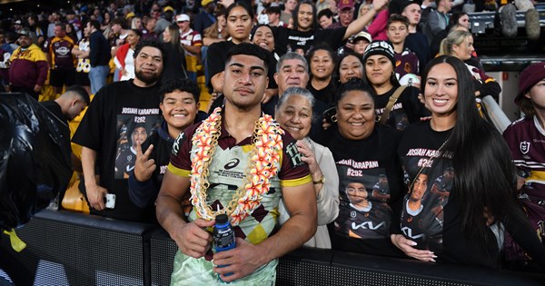 Josiah Karapani, Brisbane Broncos, Magic Round, debut, Round 11 ...