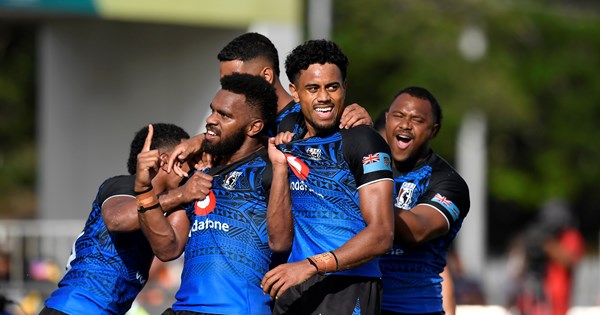 Pacific Championships 2023, men's Test, Fiji Bati v Cook Islands Aitu ...