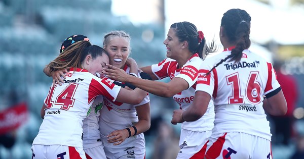 Dragons begin NRLW campaign with impressive Titans win | Dragons