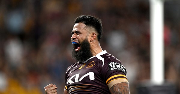 Payne Haas, Brisbane Broncos, Carl Webb Medal, Broncos v Cowboys, NRL ...