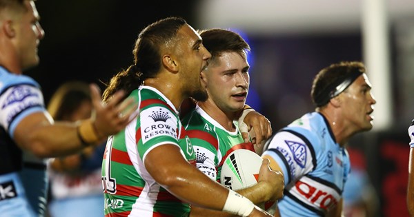 Rabbitohs overcome early injuries to sink Sharks | NRL.com