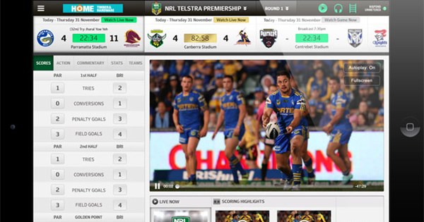 NRL LIVE App awarded best in sport | NRL.com