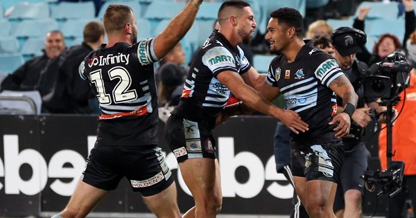 Sharks steal dramatic late victory | NRL.com