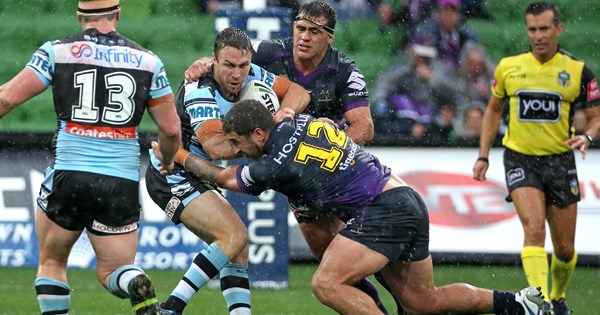 Sharks best Storm in wet | NRL.com