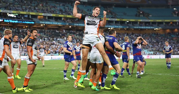 Tigers score late win over Bulldogs | NRL.com