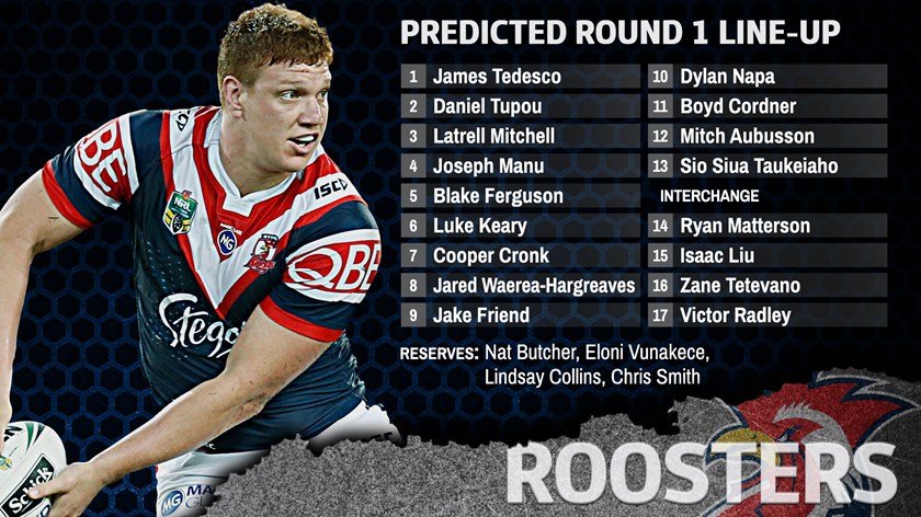 Sydney Roosters predicted Round 1 line-up - NRL