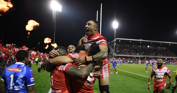 Tonga overpowers Samoa in Pacific Test blockbuster | NRL.com