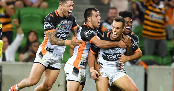 Wests Tigers halfback Luke Brooks silences Melbourne Storm | NRL.com