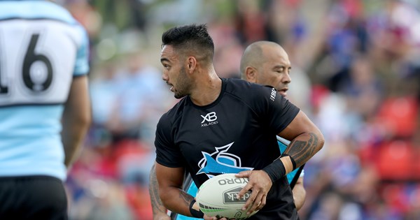 The moment Cronulla rookie Briton Nikora won't soon forget | NRL.com