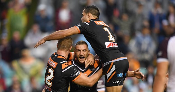 Robbie and Benji turn back the clock as Tigers tame Manly | NRL.com
