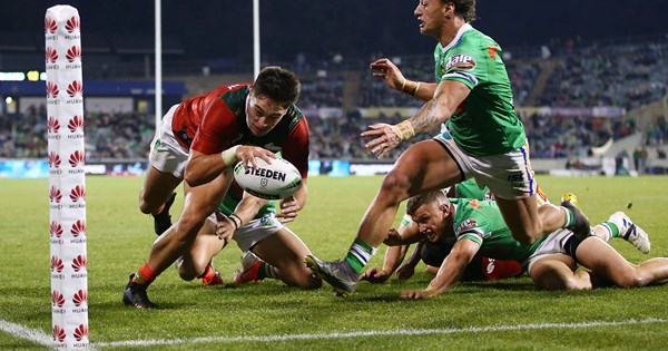 Rabbitohs hold on to defy gutsy Raiders | NRL.com