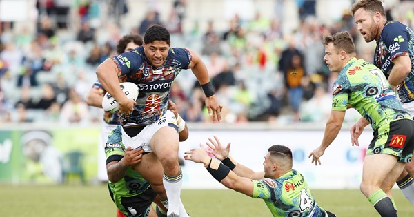 Raiders lose Hodgson as Taumalolo carries Cowboys to victory | NRL.com
