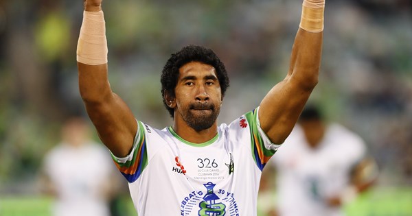 Canberra Raiders favourite son Sia Soliola celebrates milestone | NRL.com
