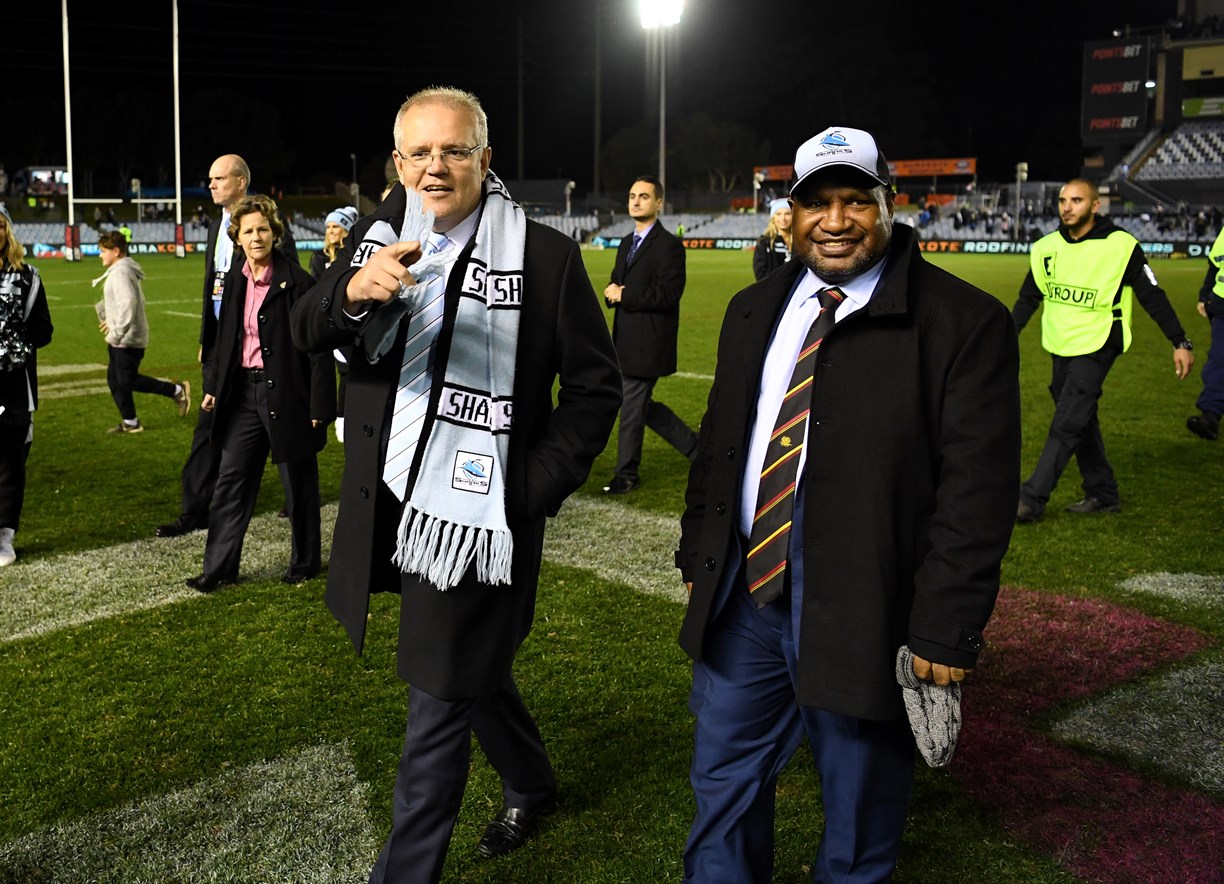 Prime Minster Scott Morrison revels in Cronulla Sharks victory | NRL.com