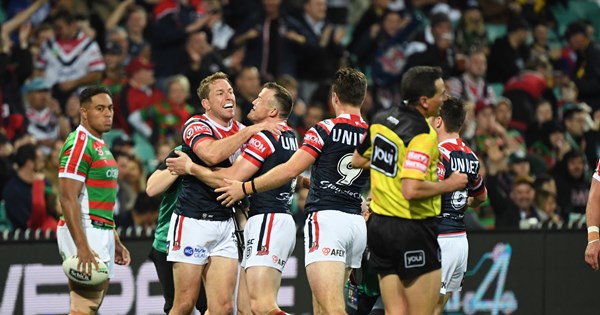 Roosters v Rabbitohs: Sydney thrash South Sydney in NRL qualifying ...