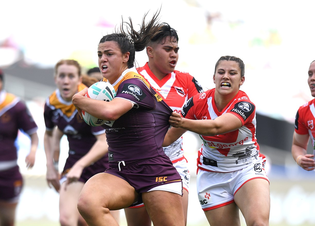 2019 NRLW grand final, Brisbane Broncos v St George Illawarra Dragons ...