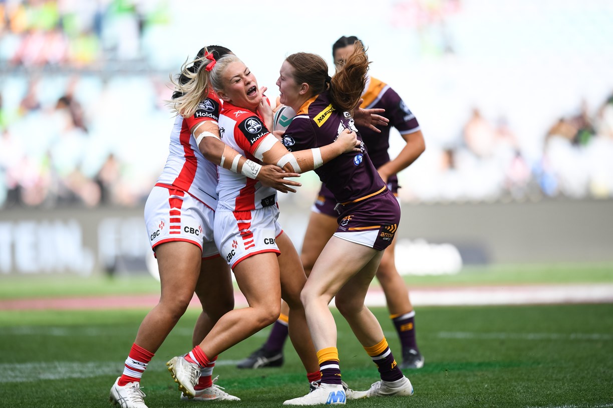 2019 NRLW grand final, Brisbane Broncos v St George Illawarra Dragons ...