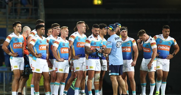 Justin Holbrook puts Gold Coast Titans players on notice in pre-season ...