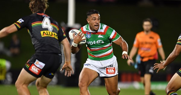 NRL 2020: South Sydney Rabbitohs, Kaeon Koloamatangi, park footy player ...