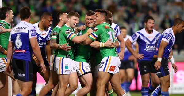 NRL 2020: Raiders v Bulldogs round 16, Canberra rally to beat ...