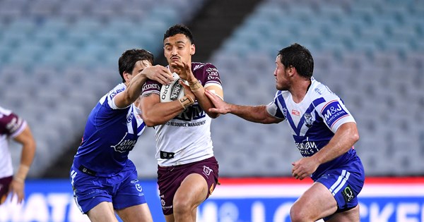 NRL 2020: Manly Sea Eagles v Canterbury Bulldogs, Albert Hopoate ...