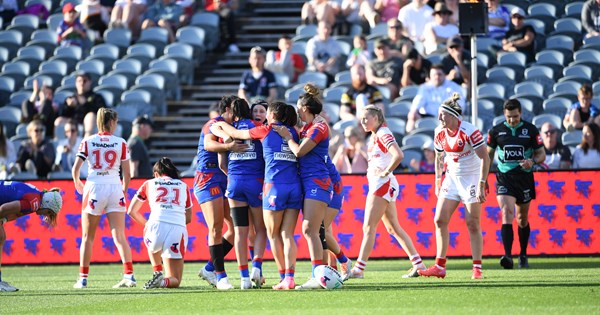 Knights run riot over Dragons to secure second place | NRL.com
