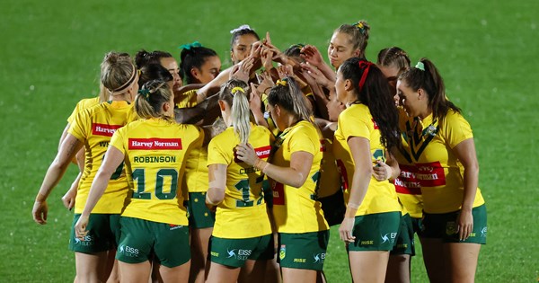 2022 Rugby League World Cup, Australia Jillaroos v Kiwi Ferns ...