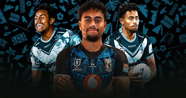 NRL 2023, Pacific Championships, Fiji Bati, Jahream Bula doing grandpa ...