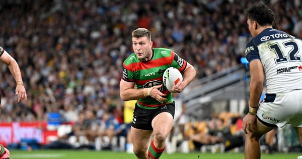 NRL 2024, Jai Arrow, South Sydney Rabbitohs, 150th game, shoulder ...