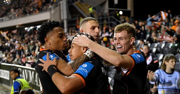 NRL 2024; Wests Tigers, South Sydney Rabbitohs, Round 24, Campbelltown ...