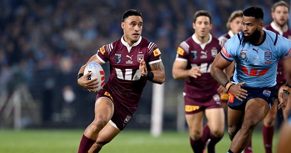 State of Origin 2024, Game Two, Valentine Holmes, Queensland Maroons ...